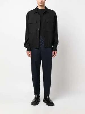 Giorgio Armani Elasticated-waist Trousers - Blue