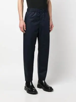 Giorgio Armani Elasticated-waist Trousers - Blue