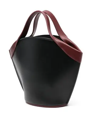 DURAZZI MILANO Two-tone Leather Tote Bag