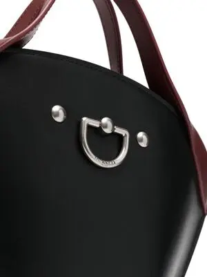 DURAZZI MILANO Two-tone Leather Tote Bag