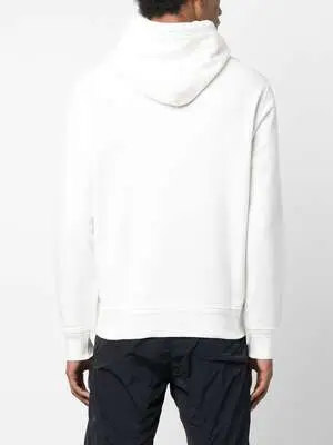 C.P. COMPANY Logo Embroidered Cotton Hoodie