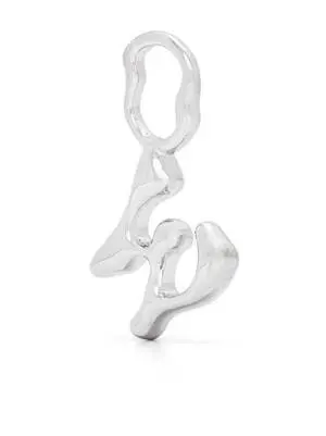 MARIA BLACK Fluent Letter W Charm - Silver