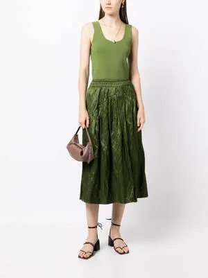 Vince Crushed A-line Skirt