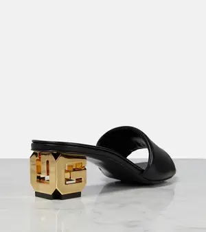 Givenchy G Cube Leather Mules