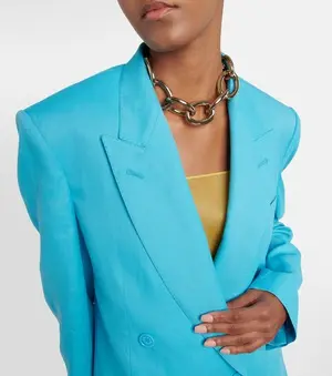 Stella McCartney Double-breasted Twill Blazer