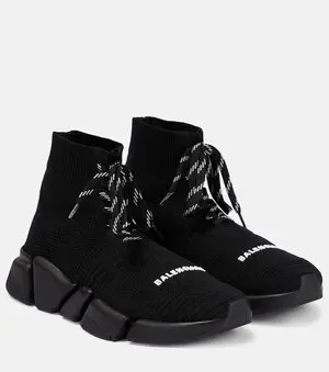 Balenciaga Speed 2.0 High-top Sneakers - Black