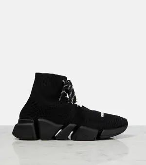 Balenciaga Speed 2.0 High-top Sneakers - Black