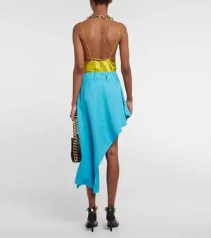Stella McCartney Asymmetric Twill Miniskirt