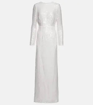 Erdem Erdem Yoanna Sequined Gown White