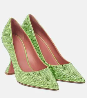 Amina Muaddi Textured Pumps For Women