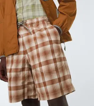 AND WANDER Dry Check Shorts