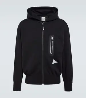 AND WANDER Light Sweat Fleece Hoodie