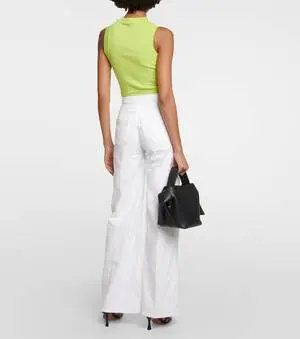 FRAME High-rise Wide-leg Pants