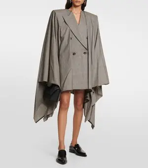 Junya Watanabe Wool Blazer Minidress - Black