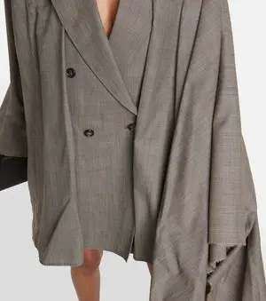 Junya Watanabe Wool Blazer Minidress - Black