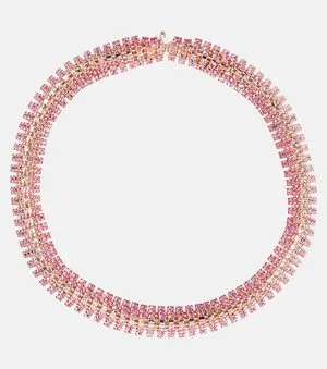 Magda Butrym Crystal-embellished Necklace - Pink