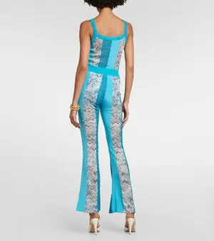 Missoni Zig-zag Knit Patchwork Pants