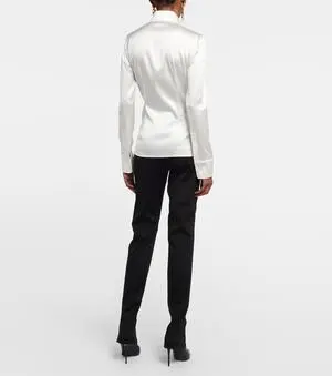 Dolce & Gabbana X Kim Silk-blend Satin Shirt