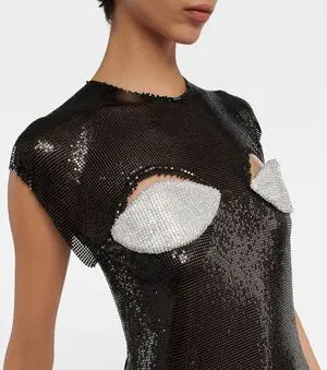 CHRISTOPHER KANE Embellished Cutout Midi Dress