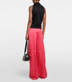Versace Cutout Turtleneck Top - Black