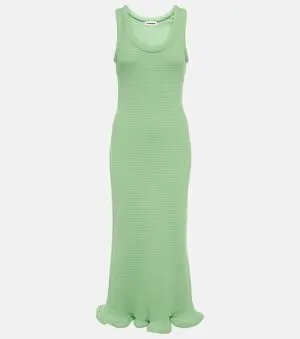 JIL SANDER Jersey Midi Dress