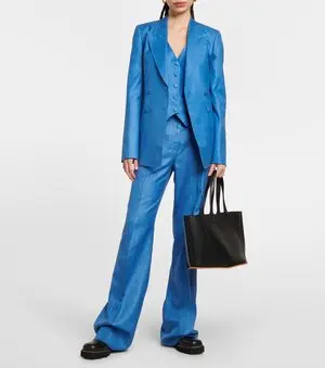 Gabriela Hearst Coleridge Wool-blend Vest - Blue