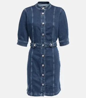 7 FOR ALL MANKIND 7 For All Mankind Marina Denim Mini Shirt Dress