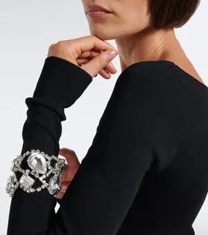 Magda Butrym Crystal-embellished Bracelet - Silver