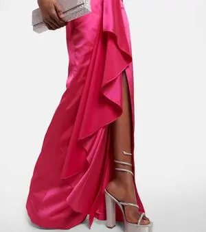 RASARIO Draped Corset Gown