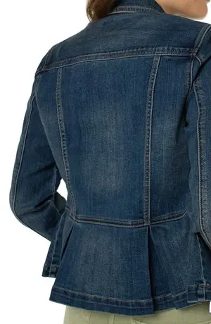 LIVERPOOL Peplum Denim Jacket