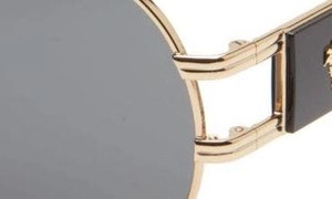 Versace 63mm Oversized Aviator Sunglasses