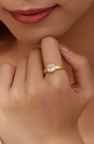 Lafonn Cushion Cut Simulated Diamond Solitaire Ring
