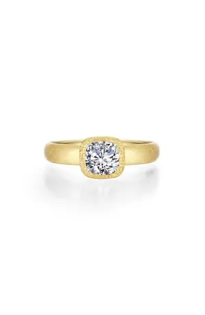 Lafonn Cushion Cut Simulated Diamond Solitaire Ring - White