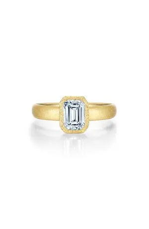 Lafonn Emerald Cut Simulated Diamond Ring - White