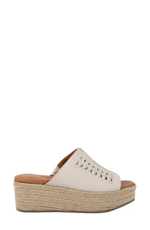 Gentle Souls By Kenneth Cole Silvana Woven Platform Slide Sandal