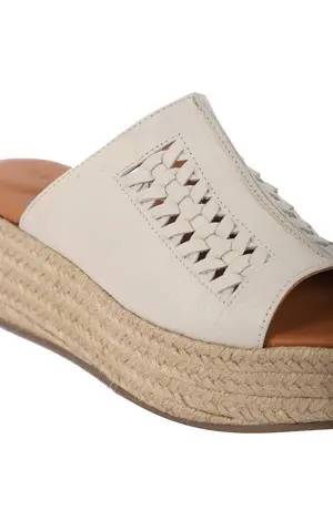 Gentle Souls By Kenneth Cole Silvana Woven Platform Slide Sandal