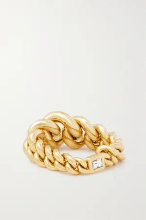 MAOR Curb Chain 18-karat Diamond Ring