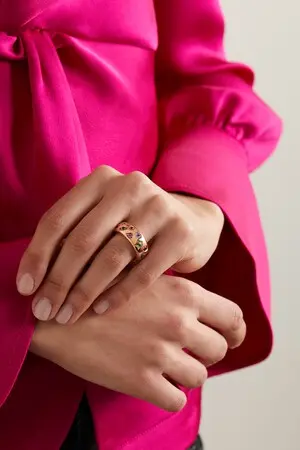 Pomellato Iconica 18-karat Rose Multi-stone Ring - Gold