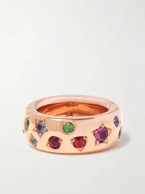 Pomellato Iconica 18-karat Rose Multi-stone Ring - Gold