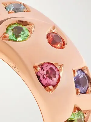 Pomellato Iconica 18-karat Rose Multi-stone Ring - Gold