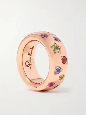 Pomellato Iconica 18-karat Rose Multi-stone Ring - Gold