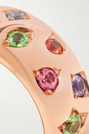 Pomellato Iconica 18-karat Rose Multi-stone Ring - Gold