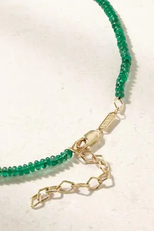 AZLEE 18-karat Emerald Necklace