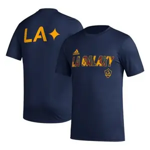 Adidas La Galaxy Team Jersey Hook Aeroready T-shirt - Navy