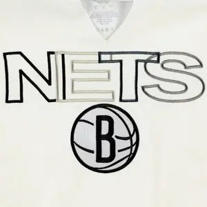 CONCEPTS SPORT Brooklyn Nets Sunray Notch Neck Long Sleeve T-shirt
