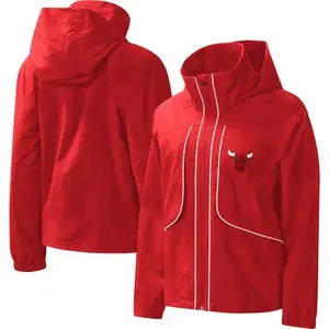 G-III 4HER BY CARL BANKS Chicago Bulls Last Shot Full-zip Hoodie - Red