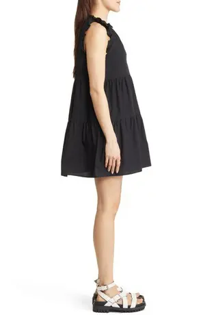 Bp. Ruffle Tiered Cotton Babydoll Dress