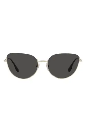 Burberry Harper 58mm Cat Eye Sunglasses Dark Grey
