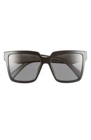 Prada 56mm Square Sunglasses - Black