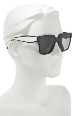 Prada 56mm Square Sunglasses - Black